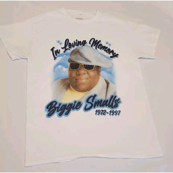 The Notorious BIG | Shirts | Notorious Big Mens M Tshirt White Airbrush ...